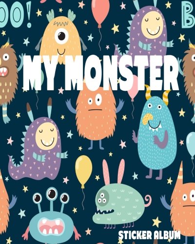 My Monster Sticker Album: Blank Sticker Book, Sticker Book Collecting ...