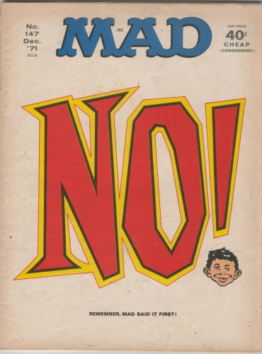 Mad Magazine, December 1971, No. 147: ALFED E. NEUMAN: Amazon.com: Books