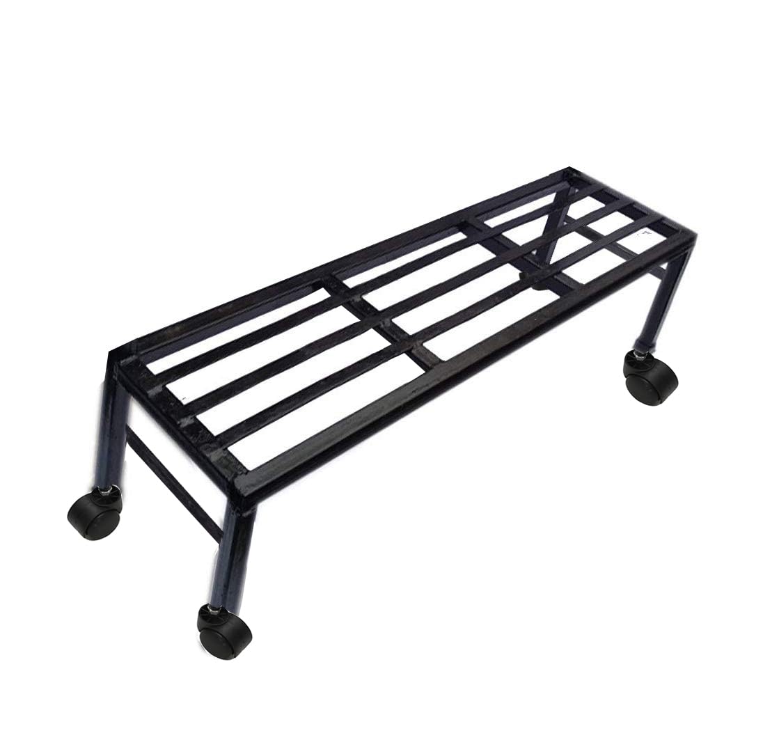 IRON LANDS SOLID High Step with Wheels Indoor Outdoor Plant Pot Stand ...