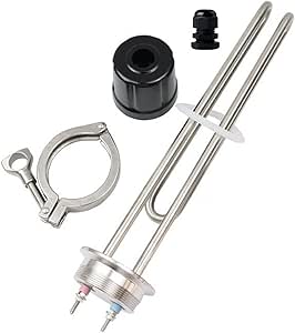 Amazon.com: Heating Element 2.5kw/3.5kw 2" Tri Clamp OD 64mm Flanged ...