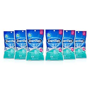 Amazon.com : DenTek Complete Clean Easy Reach Floss Picks | Advanced Fluoride Coating, Mouthwash ...
