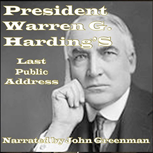 Amazon.com: President Warren G. Harding's Last Public Address (Audible ...