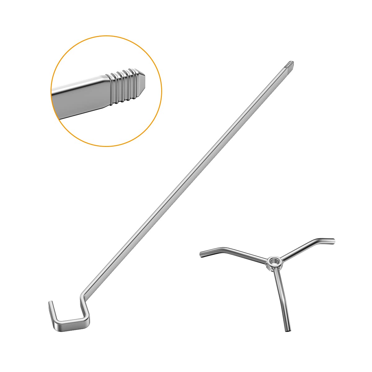 Snapklik.com : 2-Pack Turkey Hanger, Turkey Rack For Smoker, Three ...