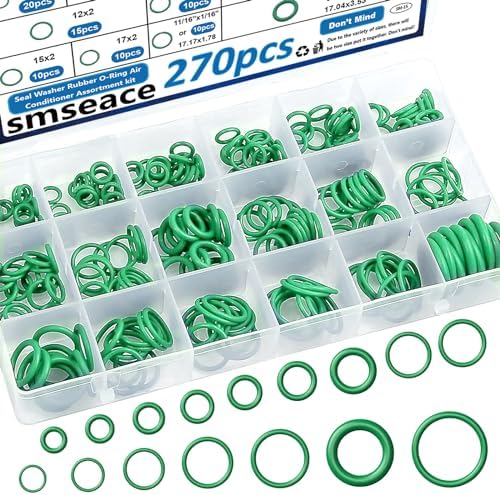 Amazon.com: Yourkar 270 PCS Car AC O-Ring Kit, 18 Sizes Copper Auto Air ...