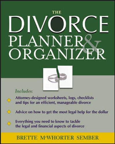 The Divorce Organizer & Planner : Sember, Brette: Amazon.co.uk: Books