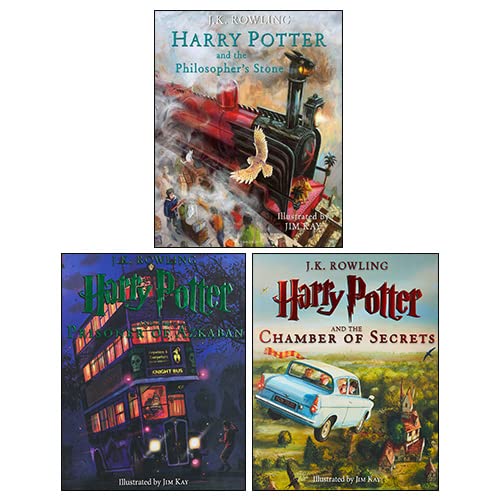 Harry Potter The Illustrated Edition 3 Books Collection Set By J. K ...