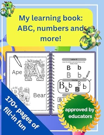 My learning book: ABC, numbers and more!: For kids 5-7 years old (Mein ...