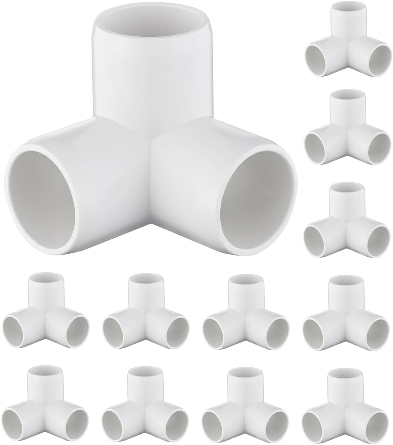 Amazon.com: Zernmiarder 3 Way PVC Pipe Fittings 3/4 Inch, PVC Elbow ...