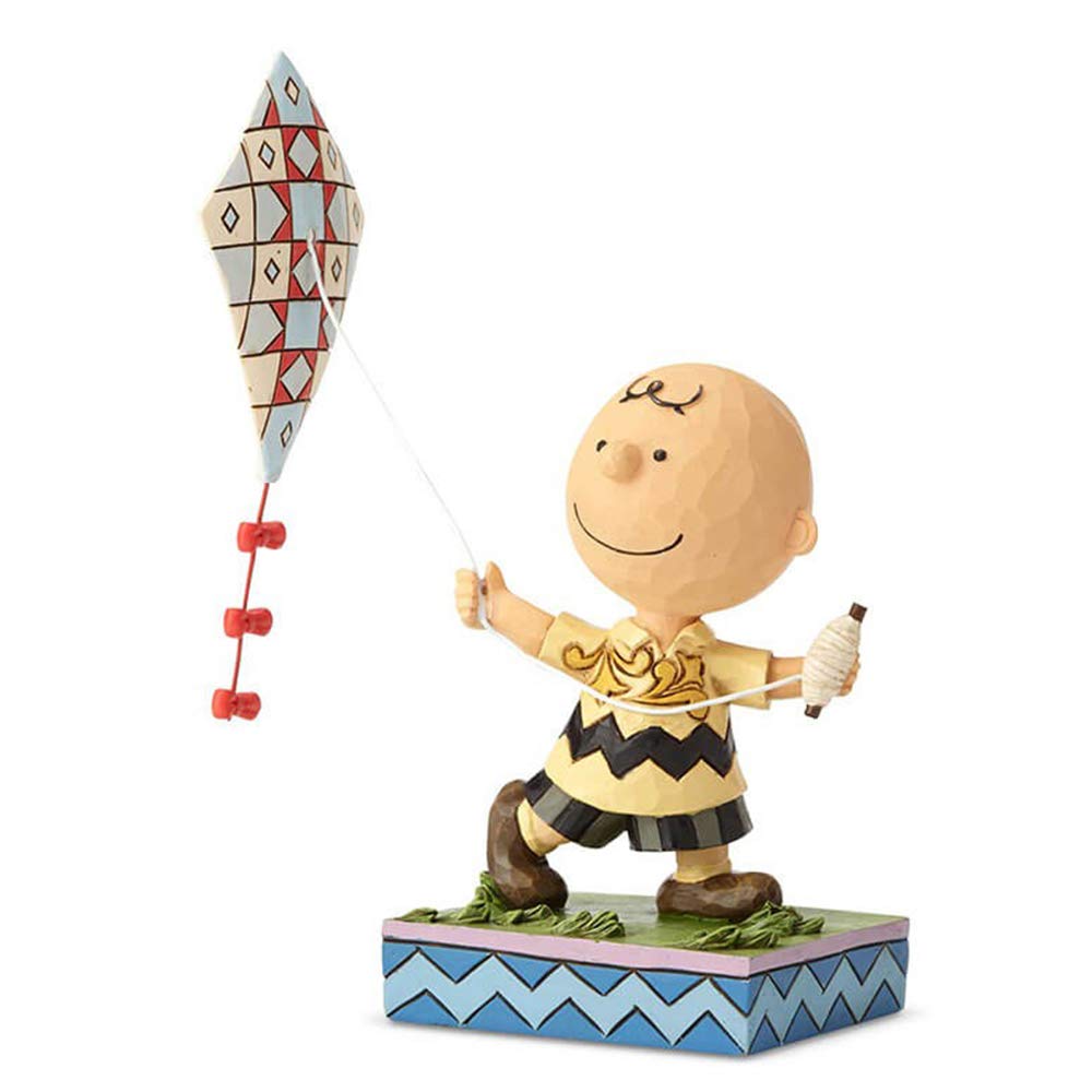 Enesco Peanuts By Jim Shore Charlie Brown Flying Kite Figurine ...