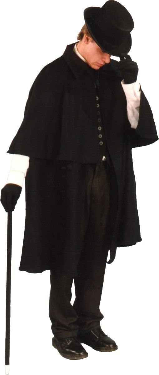 Amazon.com: Alexanders Costumes Men's Victorian Coat, Black, One Size ...