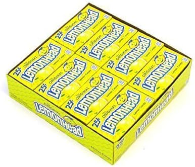 Amazon.com : Lemonhead Candy - 0.8 oz Box (Pack of 24) : Hard Candy ...