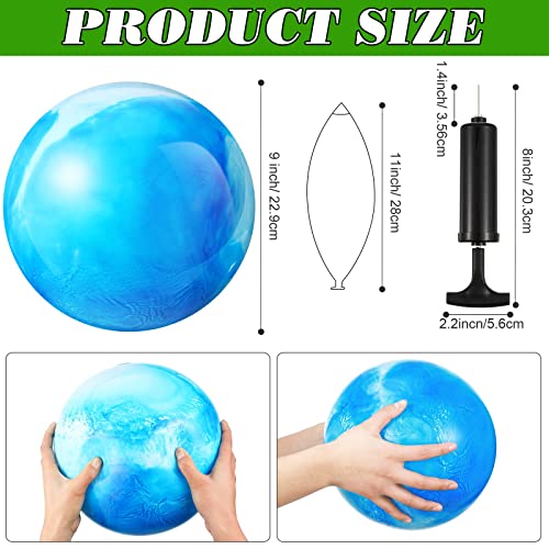 Snapklik.com : 24 Pieces 9 Inch Bouncing Balls For Kids Marbleized ...