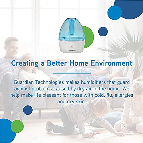 Pure Guardian H910BL Ultrasonic Cool Mist Humidifier, 14 Hrs. Run Time ...