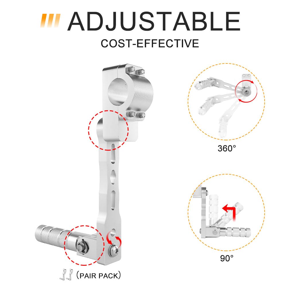 Snapklik.com : Xitomer 22-28mm Highway Peg Mounts Fit For KLR650 Tenere ...