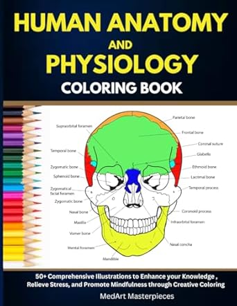 The Complete Human Anatomy and Physiology Coloring book: 50+ Human ...