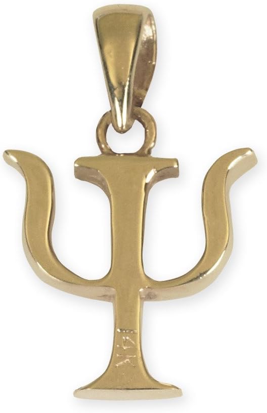 Amazon.com: 14K Gold Psi Symbol Pendant for the professional ...