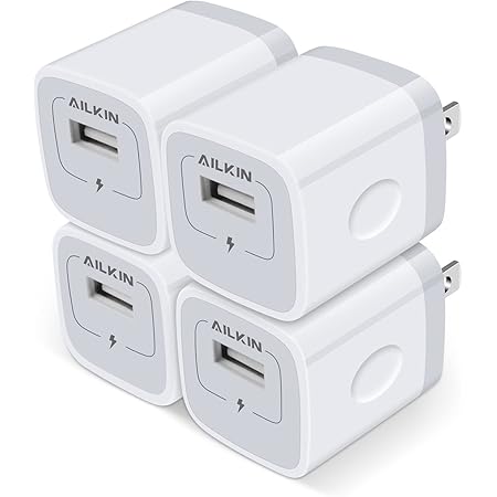 Amazon.com: USB AC Power Adapter, Charger Block, 4pack-5v/1a Single ...