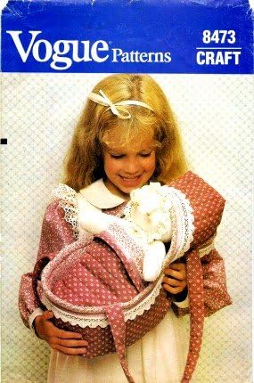 Amazon.com: Vogue Craft Pattern 8473 ~ Doll, Carrier and Coverlet ...