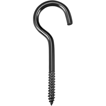 Amazon.com: uxcell 2.6" Screw Eye Hooks Self Tapping Screws Screw-in ...