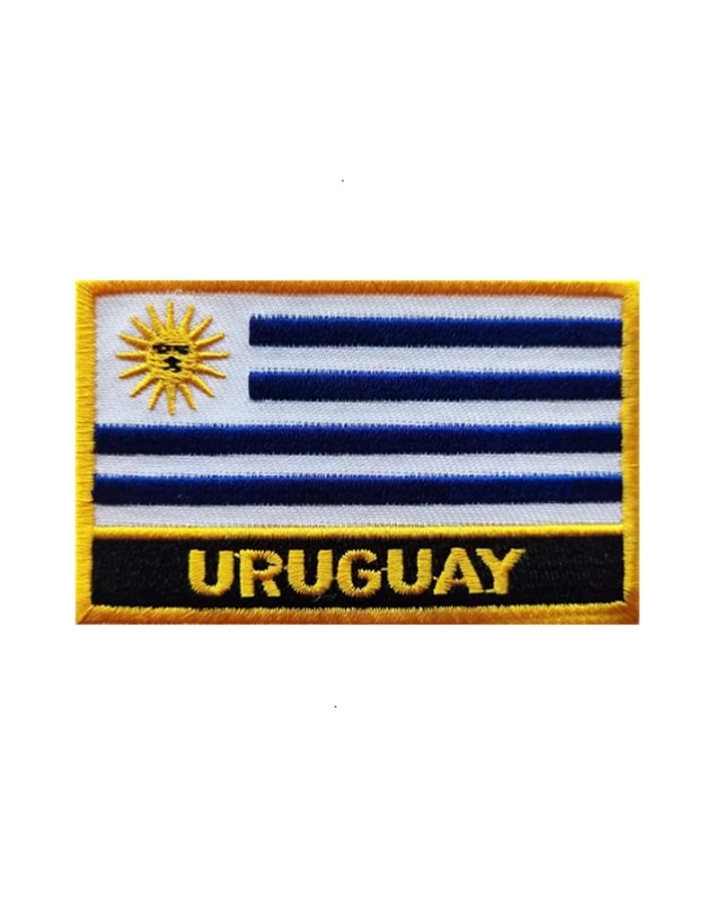 Amazon.com: Uijokdef 1 PCS Uruguay Flag Patches Iron On or Sew On Embroidered Tactical Military ...