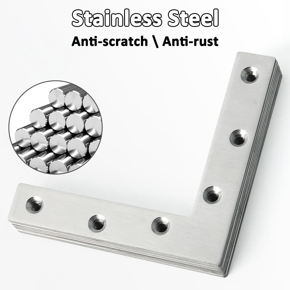 Snapklik.com : SAYAYO L Brace, 120x120mm / 5" X 5" Metal L Mending ...