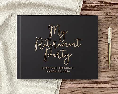 Amazon.com: Retirement Book for Retirement Party, Custom Photo Album ...