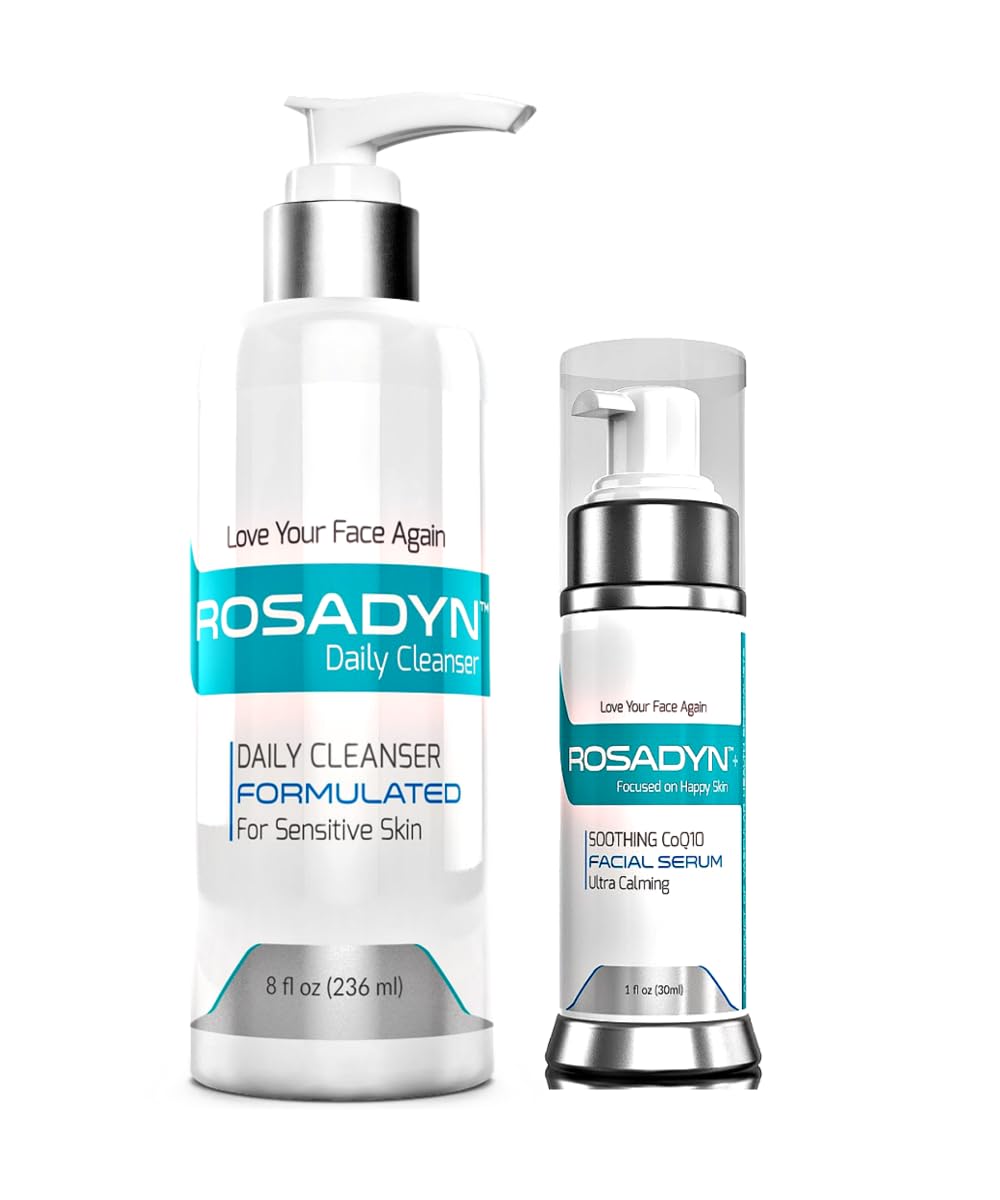 Amazon.com: Rosadyn+ Honey Cream Cleanser and Face Serum | Rosacea Skin ...