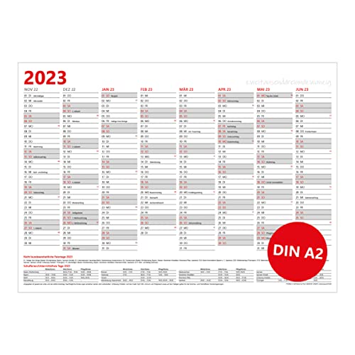 Wandkalender 2023 A2 Querformat
