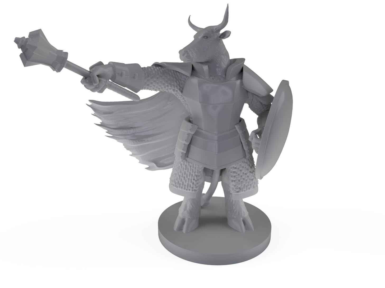 Amazon.com: Minotaur Male Cleric 2 Tabletop DND Gaming Miniature ...
