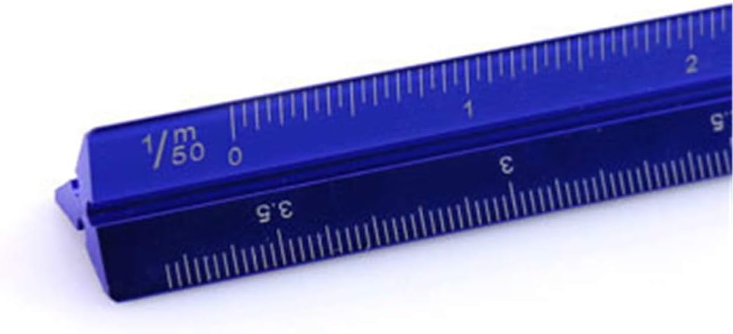 6" Architect Triangular Scale Ruler Engineering,Aluminum Architectural ...