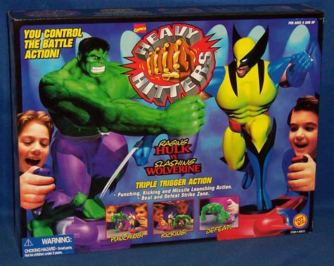 Amazon.com: Marvel Heavy Hitters Raging Hulk vs. Slashing Wolverine ...