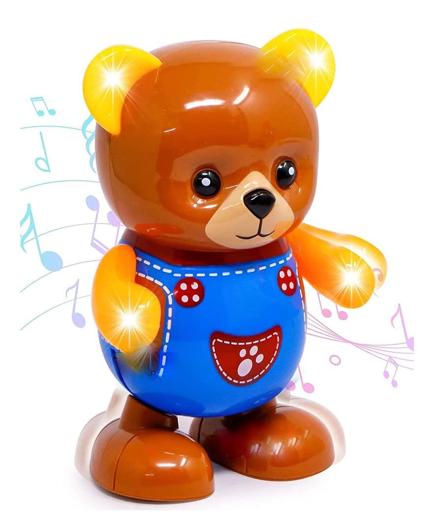 Buy AMAFLIP Dance & Singing Bear Toy with Flashlight Music Super Hero ...