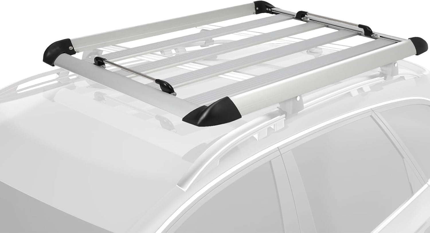 Amazon.com: 63" x 43" x 6.3" Roof Rack Basket 220 Lbs Loading Capacity ...