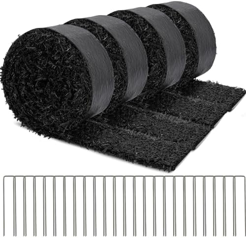 Amazon.com : LukLoy Black Rubber Mulch for Landscaping, 2 Pack Recycled ...