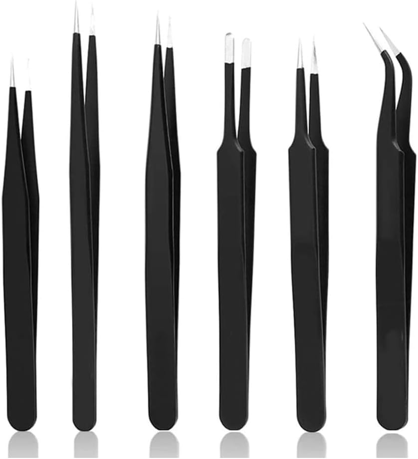 Amazon.com: Tweezers, 5Pcs Precision Tweezers Set - Anti - Static ...