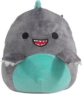 Amazon.com: Squishmallow Official Kellytoy Plush Dinosaur Squishy Soft Plush Toy Animals (Grey ...