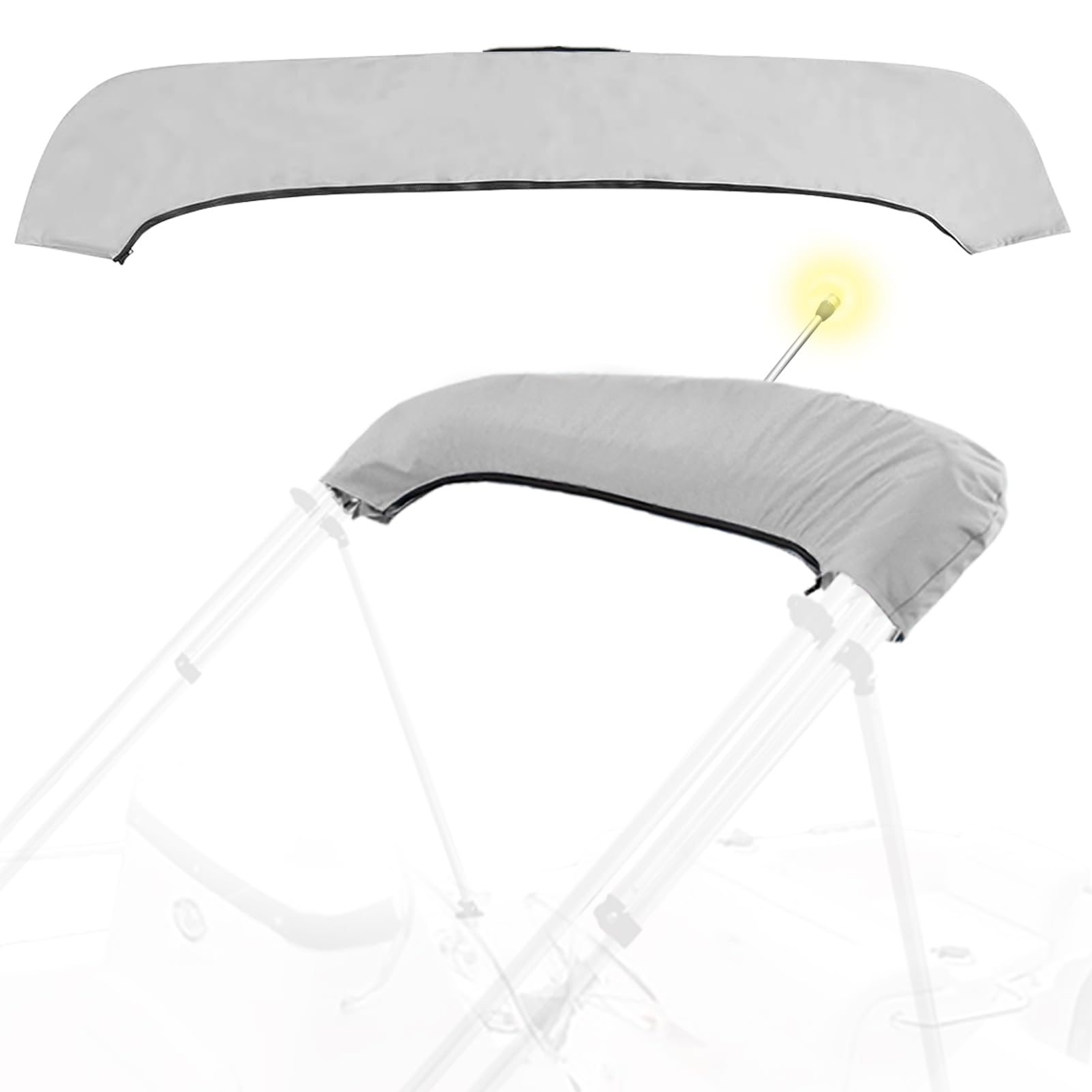 Amazon.com: 4Bow Bimini Top Storage Boot Cover with Light Hole Bimini ...