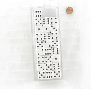 Amazon.com: White Dice with Black Pips Squared Corners 19mm (3/4in ...