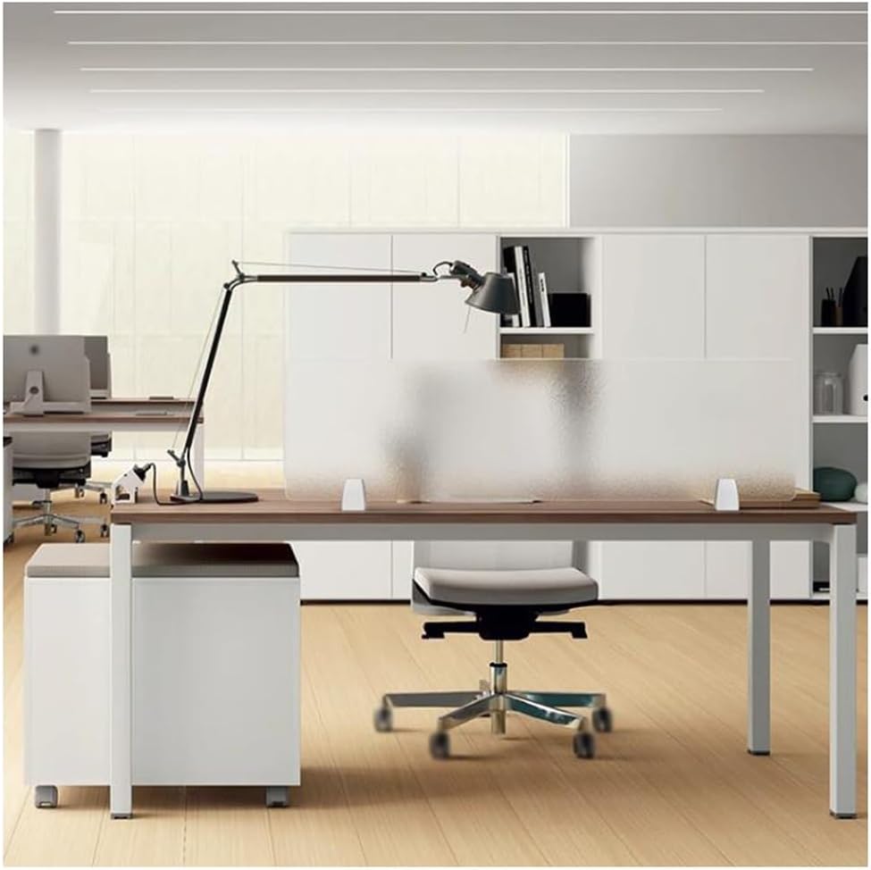 Amazon.com: Frosted Acrylic Desk Mounted Privacy Panel, Clamp-on Screen ...
