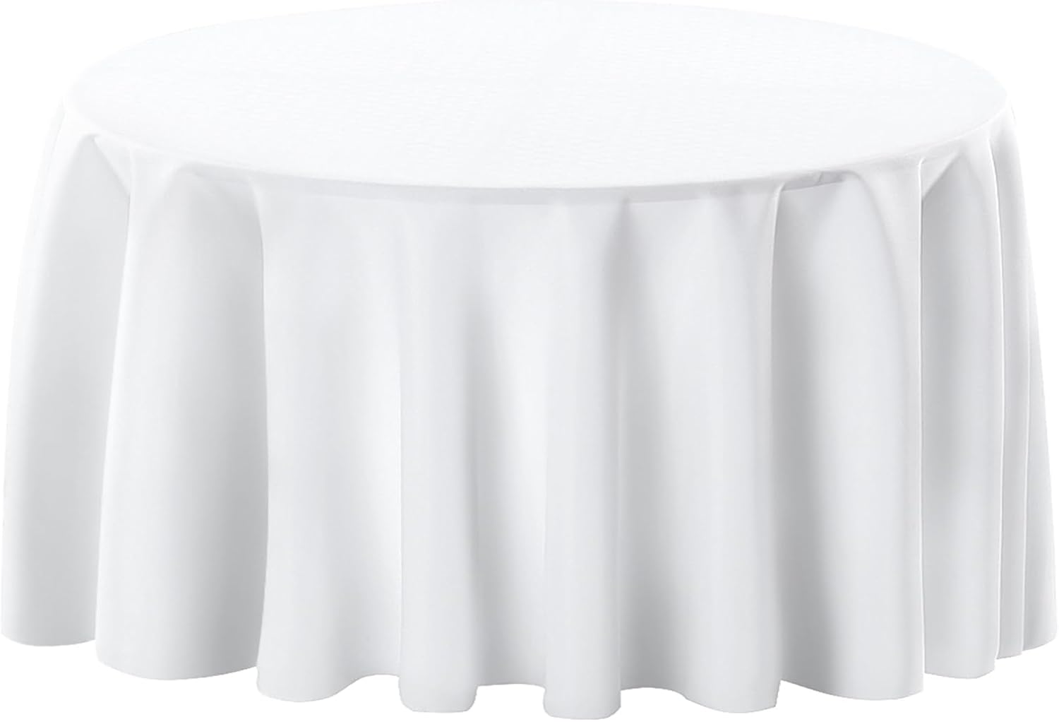 Amazon.com: Surmente 10 Pack 132in Round Tablecloth, Decorative White ...