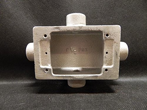 Pyle National F-20-FDX 1 Gang Deep FS Box w/ 4 3/4 " Hub Malleable Iron ...