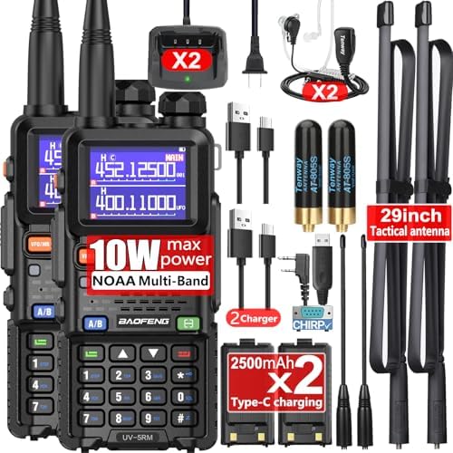 Amazon.com: BAOFENG UV-5RM 10W Ham Handheld Radio Long Range with ...