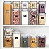Amazon.com: Vtopmart 24 Pcs Food Storage Containers with 10 PCS Flour ...