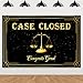 Amazon.com : Case Closed Backdrop, Gold Black Law School Graduation ...