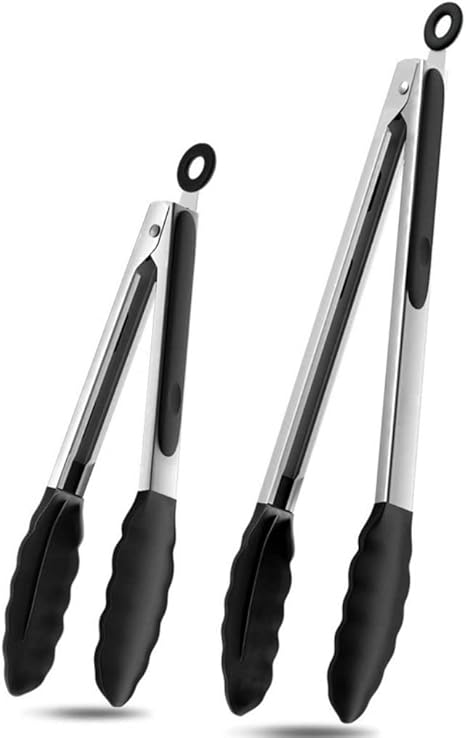 YSTrillion Pinze da Cucina,2 Pezzi Pinze Barbecue Antiscivolo in ...