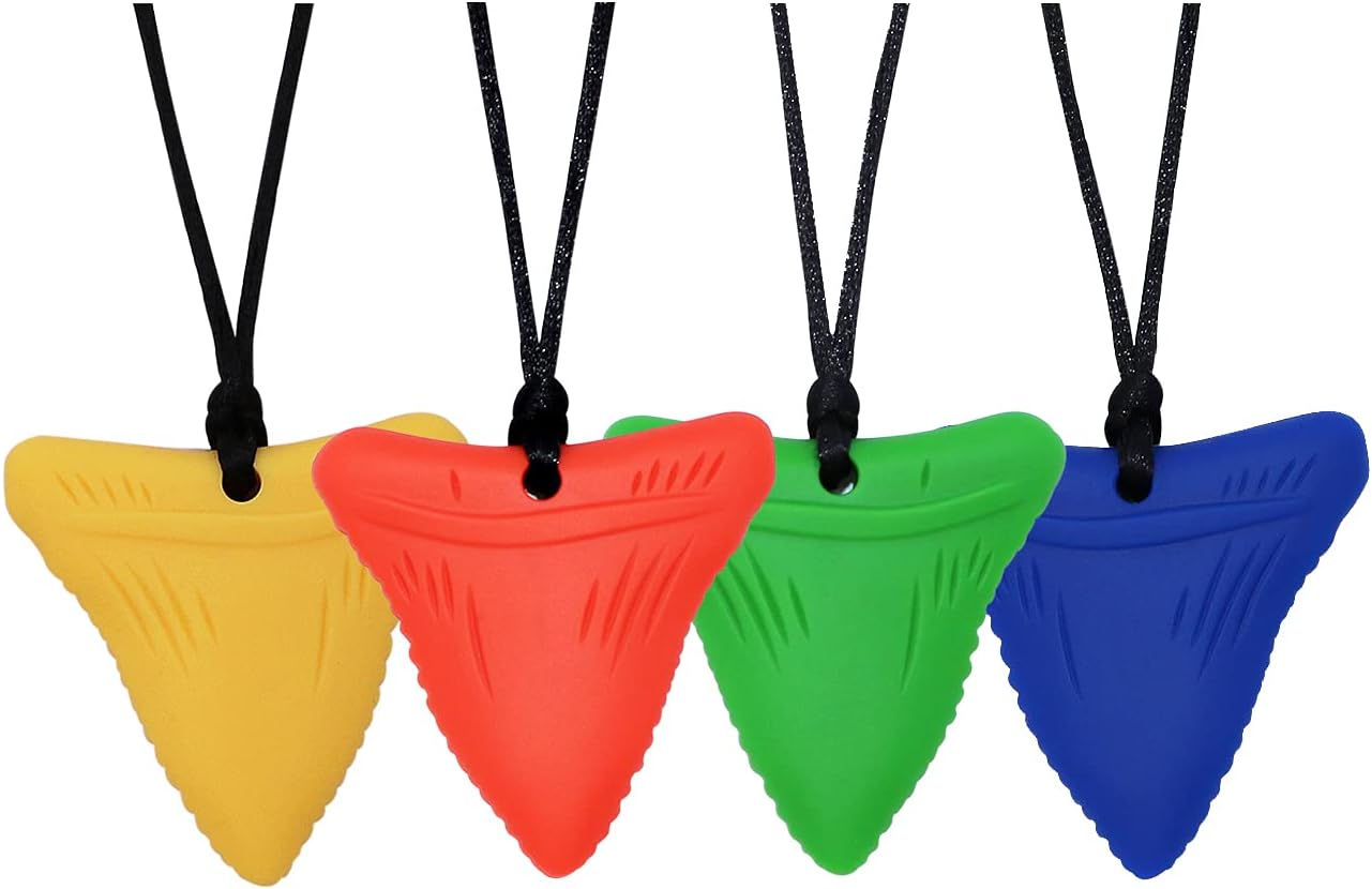 Amazon.com: Chew Necklace for Sensory Kids or Adults - Silicone ...