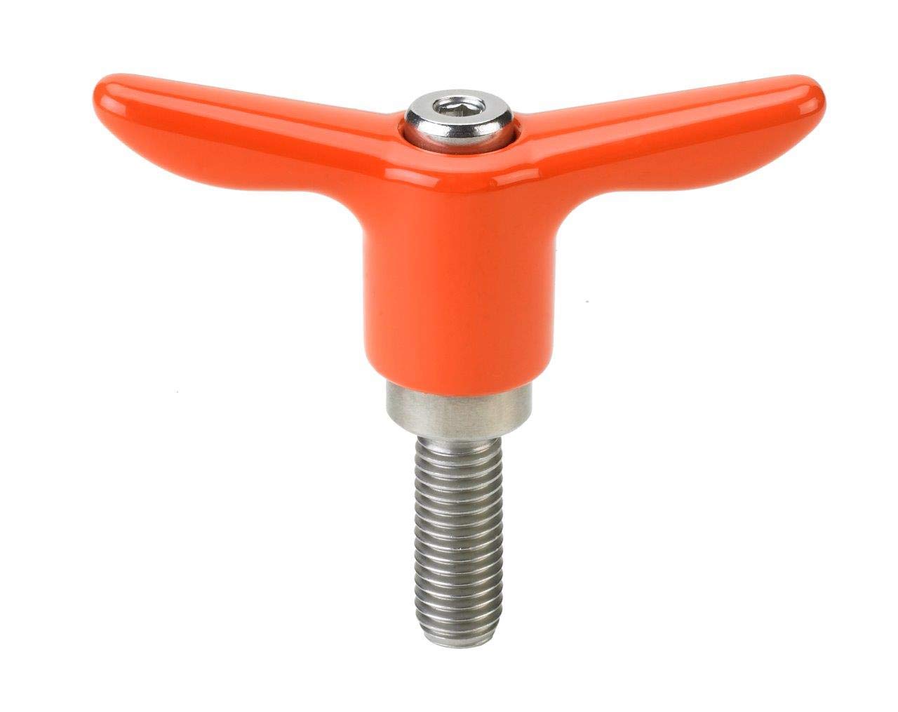 Morton Adjustable T-Handle THP-403SS-OR, Orange Plastic Handle, 50mm ...