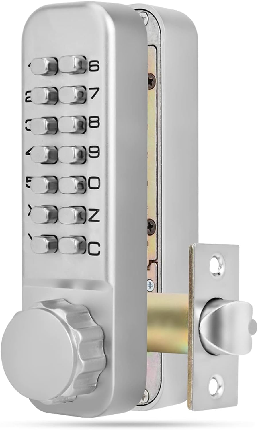 Double Sided Keypad Gate Lock Double Sided Keyless 14 Key Digital Mini ...