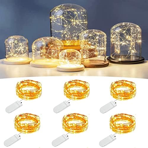 KINGTOP Led String Lights 6 Pack Fairy Micro Lights 2M 20 LEDs Battery ...