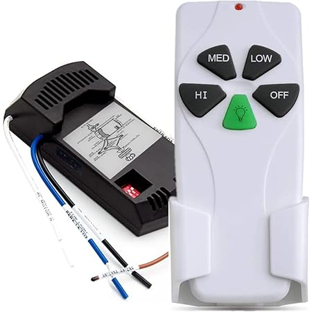 Amazon.com: Nexete Universal Ceiling Fan Remote Control Kit, 3 Speed ...